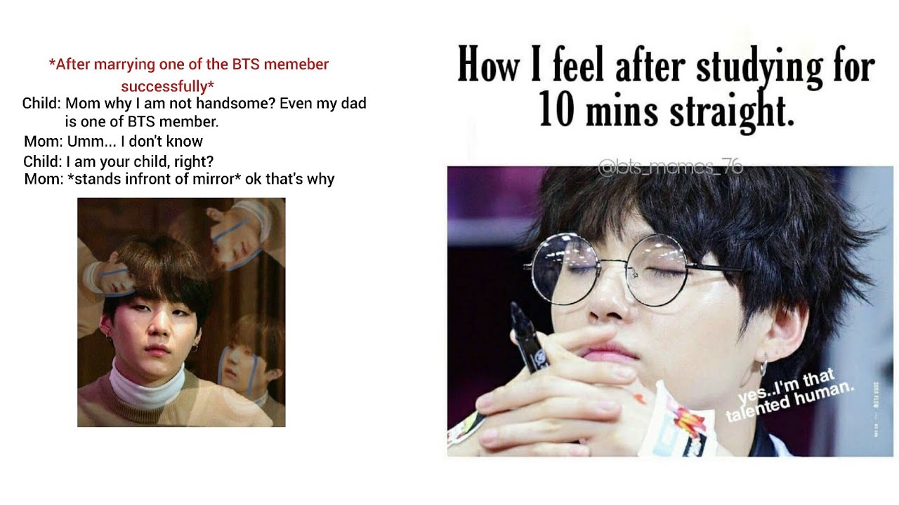 Bts memes that made my day and night sweet - YouTube