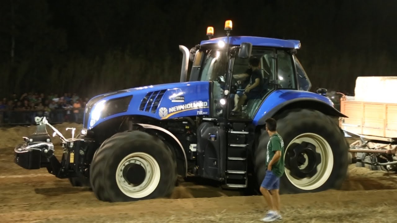 New Holland T8 360 2^ tiro Tractor Pulling Aborea - YouTube