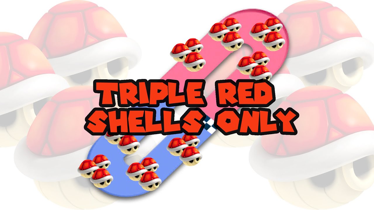 Triple Red Shells Only - Mario Kart 8 (Baby Park) - YouTube