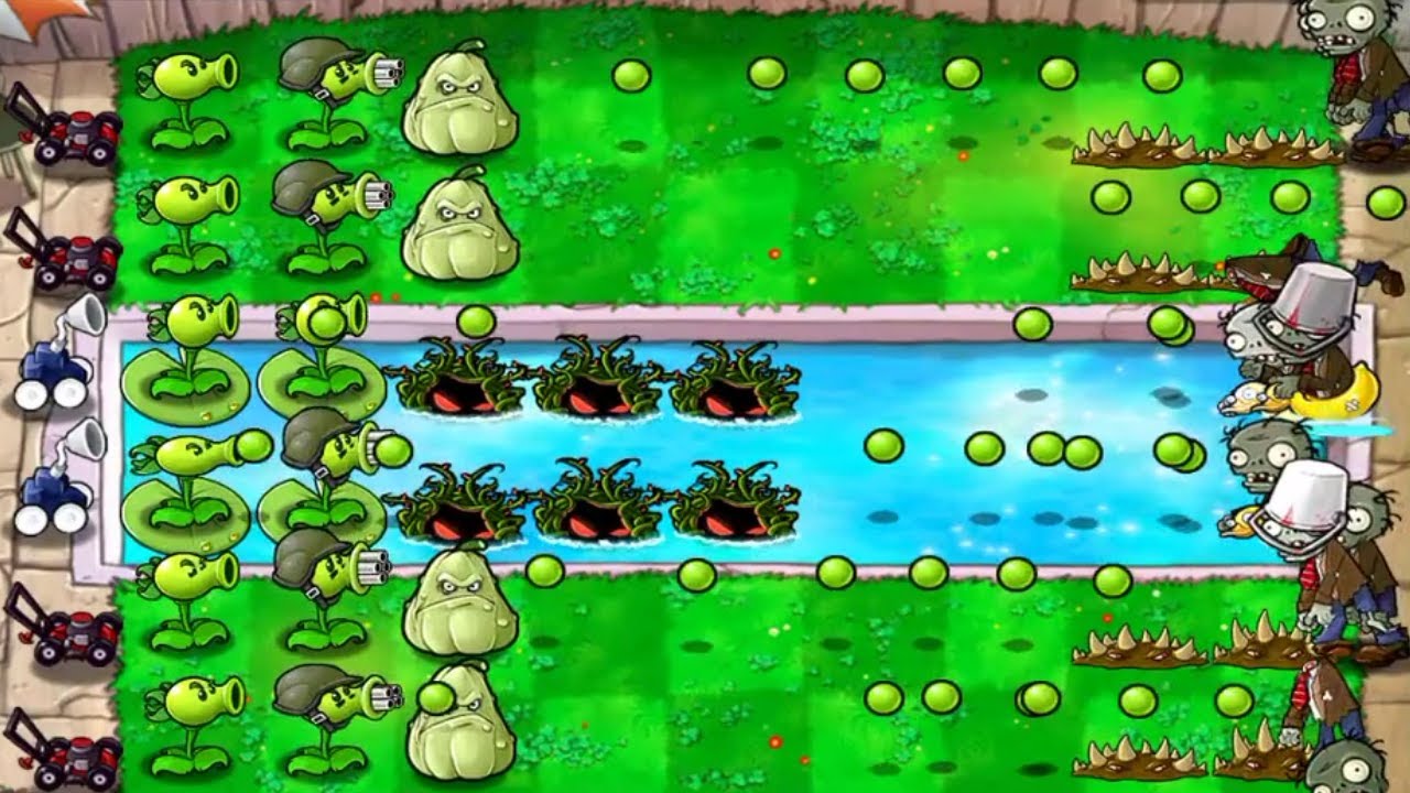 Pool Level 7 Mod Gameplay | Plants Vs Zombies | Unlimited Sun and Coins ...