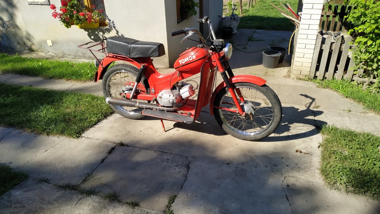 Tomos APN 4MS vožnja motora - YouTube