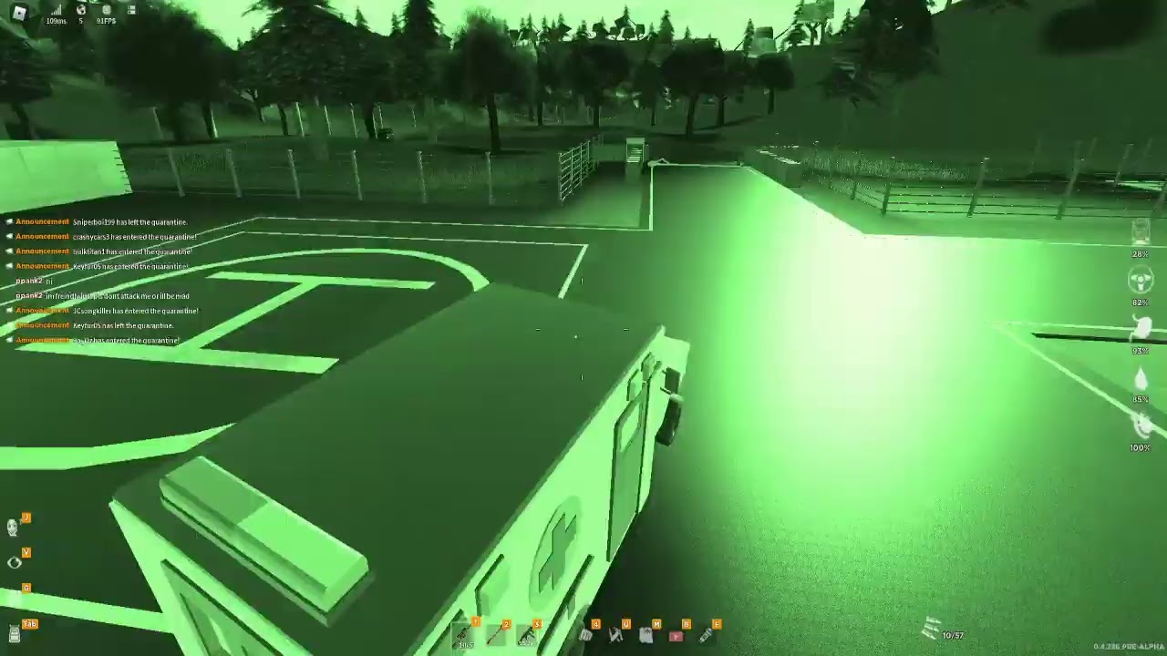 Playing roblox Quarantine z - YouTube