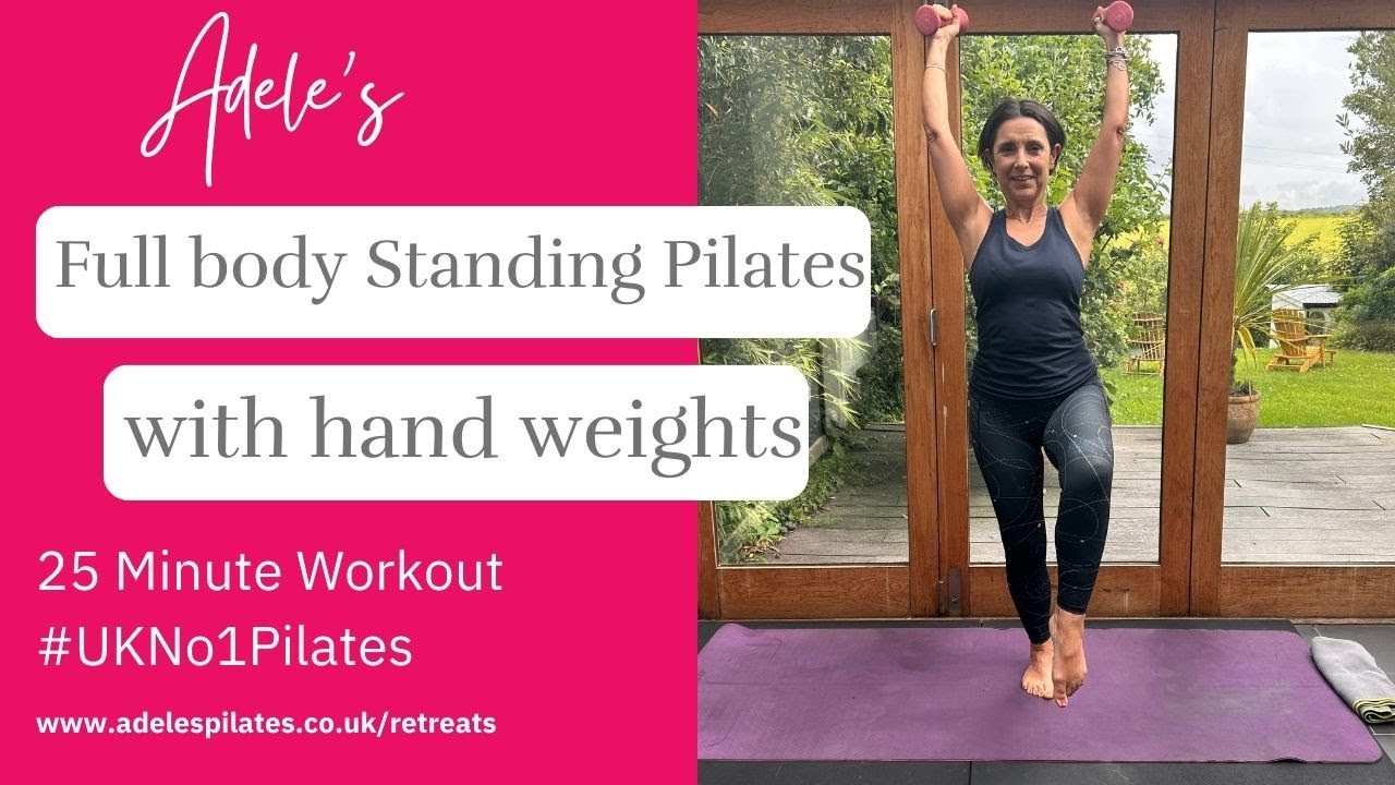 Full body standing Pilates workout with hand weights #UKNo1Pilates ...