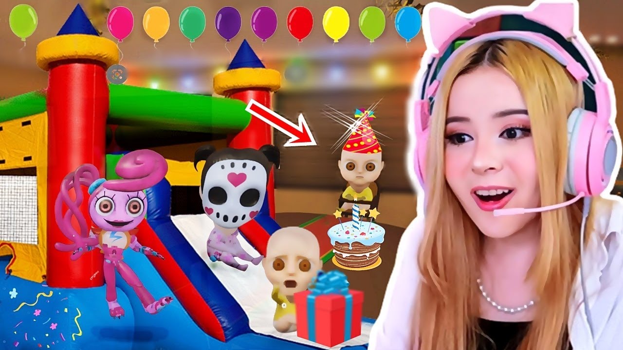 PRIMERA FIESTA DE CUMPLE AÑOS del Bebé Demonio 🥳The baby in yellow 2 ...