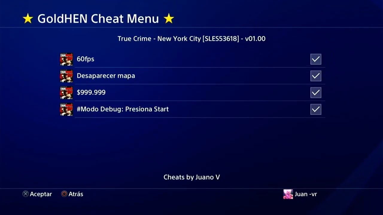 True Crime nyc ps4 códigos | Cheat Manager | json file - YouTube