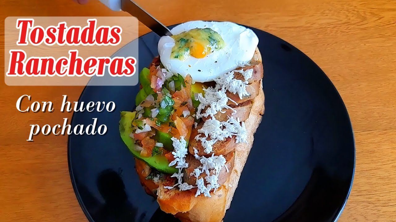 Tostadas Rancheras con huevo Pochado - YouTube