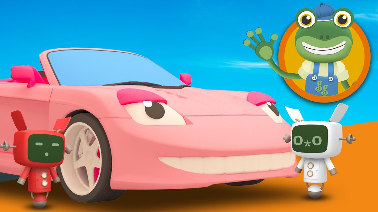 Sophie The Sports Car visits Gecko's Garage | Learn Colours For ...