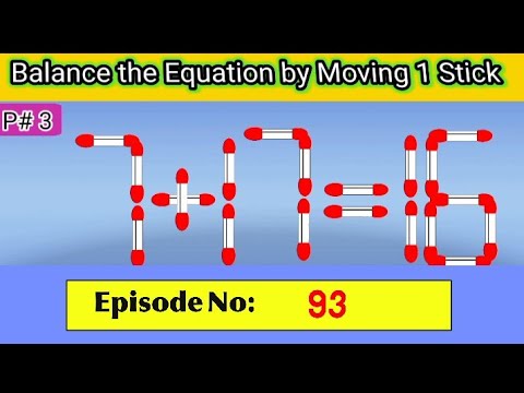 Solve the puzzle by moving 1 stick| Puzzle game for science exhibition ...