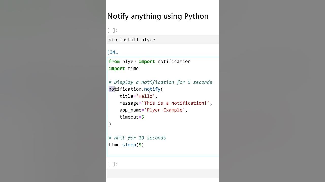 Notify anything using Python - YouTube