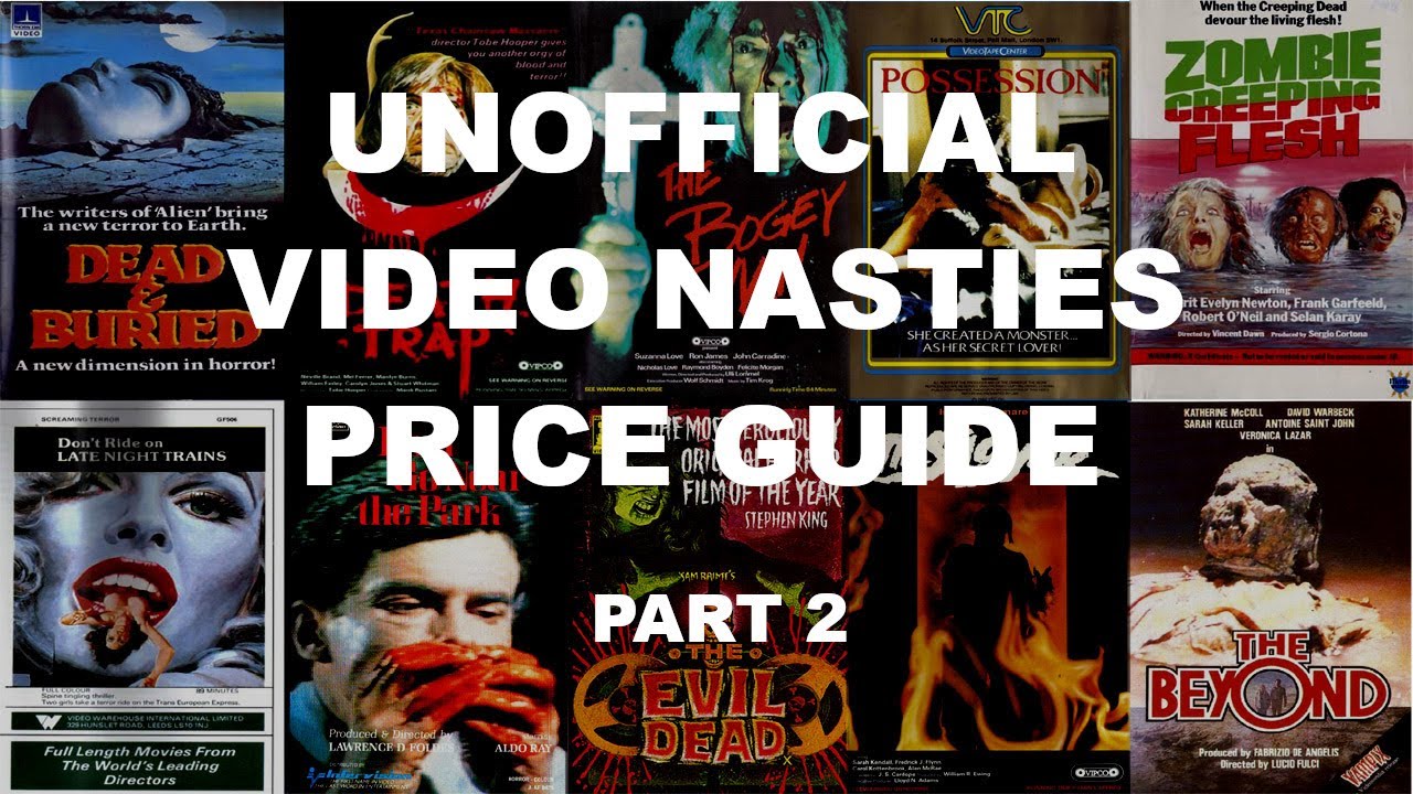Pre-cert VHS price guide - unofficial video nasties - part 2 - YouTube