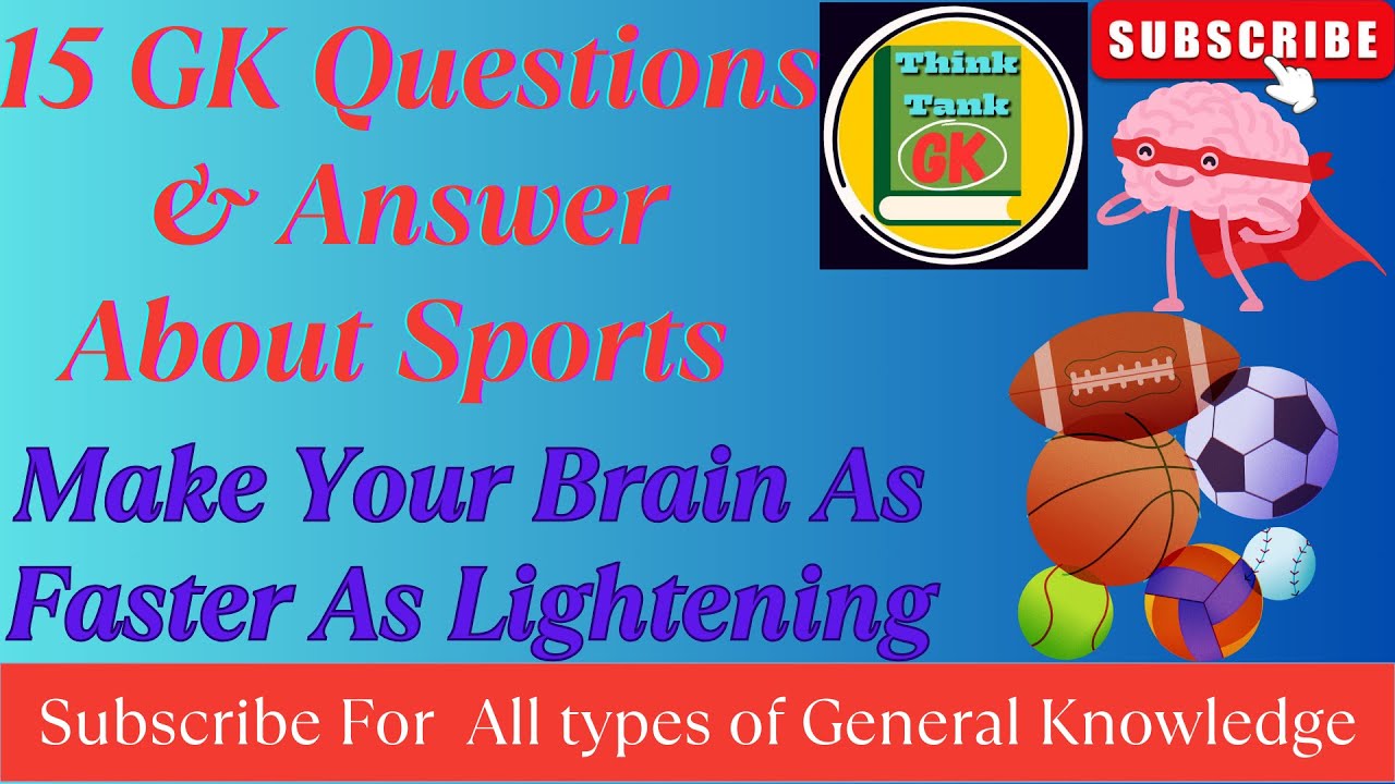 15 GK Questions and Answer about sports! GK Quiz || Most important ...