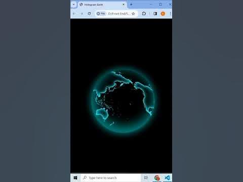 Create an Enchanting Holographic Earth Image with HTML and CSS! #shorts #viral #hologram #css ...