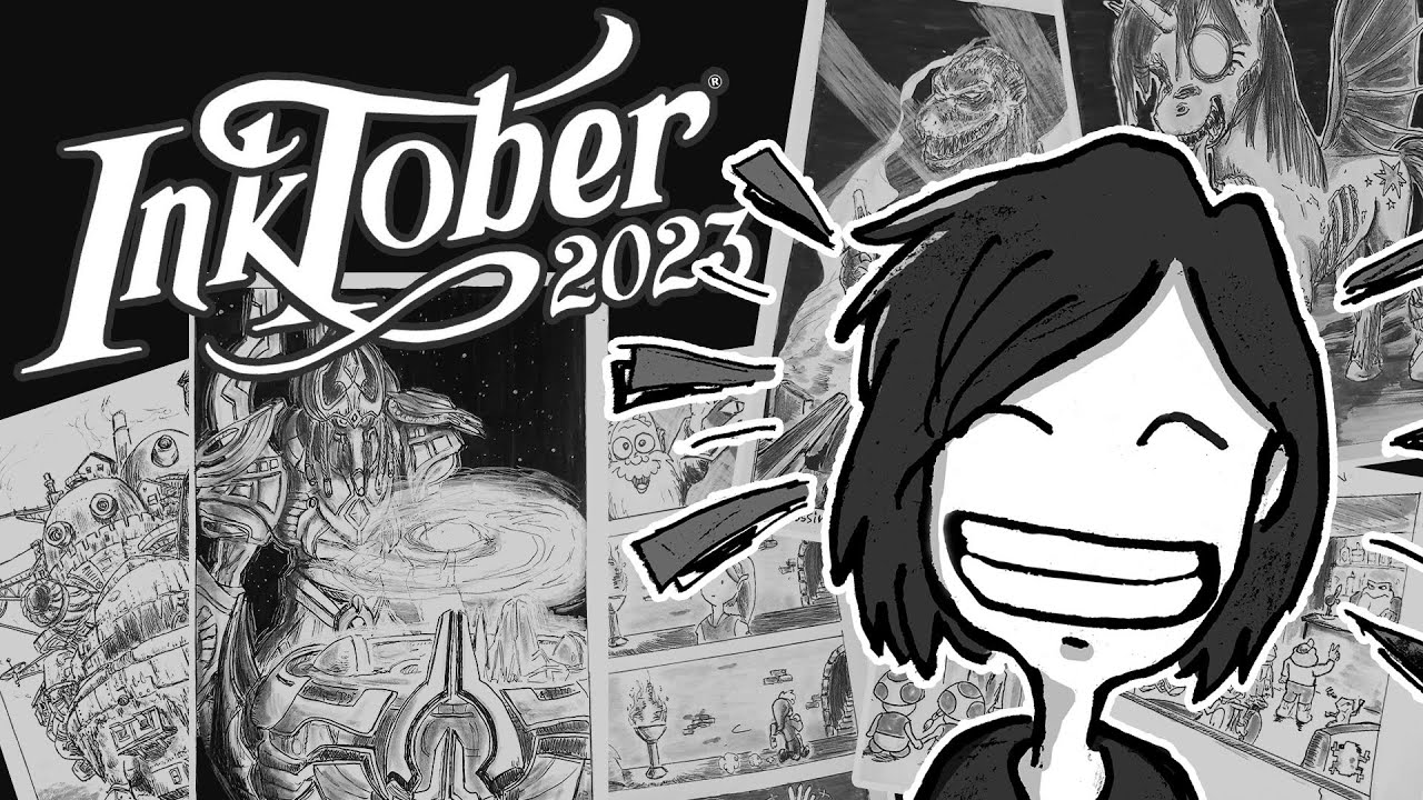 INKTOBER 2023 - All 31 drawings timelapse - YouTube