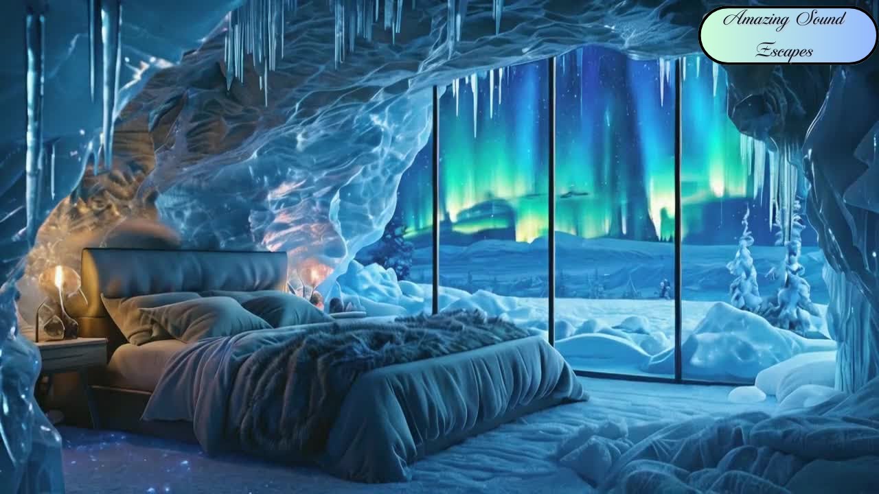 Beautiful Aurora Borealis And Northern Lights Relaxing Ambient Sound ...