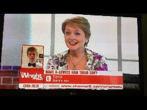 Anne Diamond gets her son's A Level results live on air - YouTube
