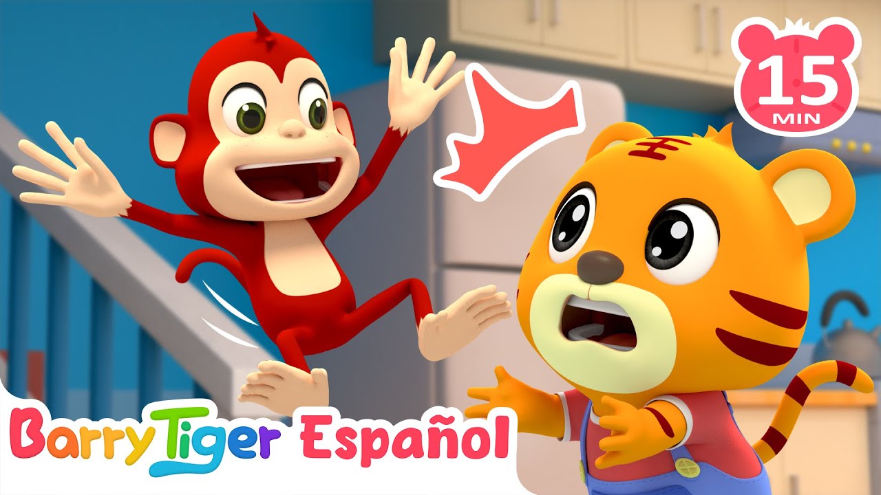 Cinco Monitos Saltando🎵 Música Infantil para Aprender y Jugar ...