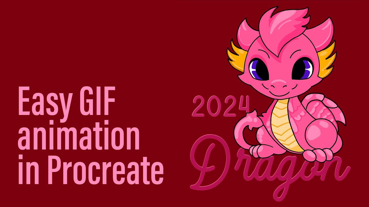 Easy animated gif in Procreate - YouTube