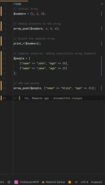 How can array_push() solve #dynamic array issues in php? unlock #php array #magic master - YouTube