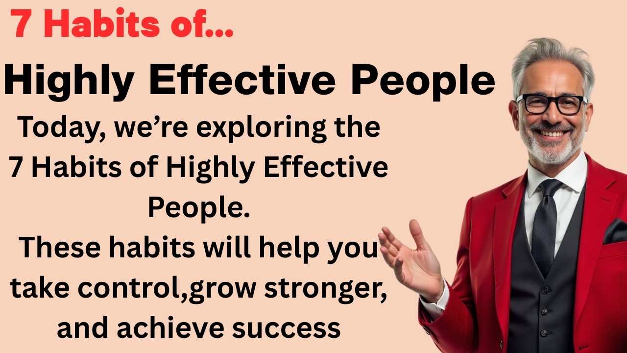 7 Habits of Highly Effective People || Easy English Summary to Boost ...