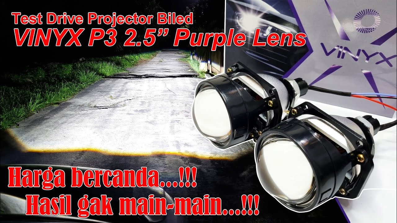 Test Drive Projector Biled Vinyx P3 - YouTube