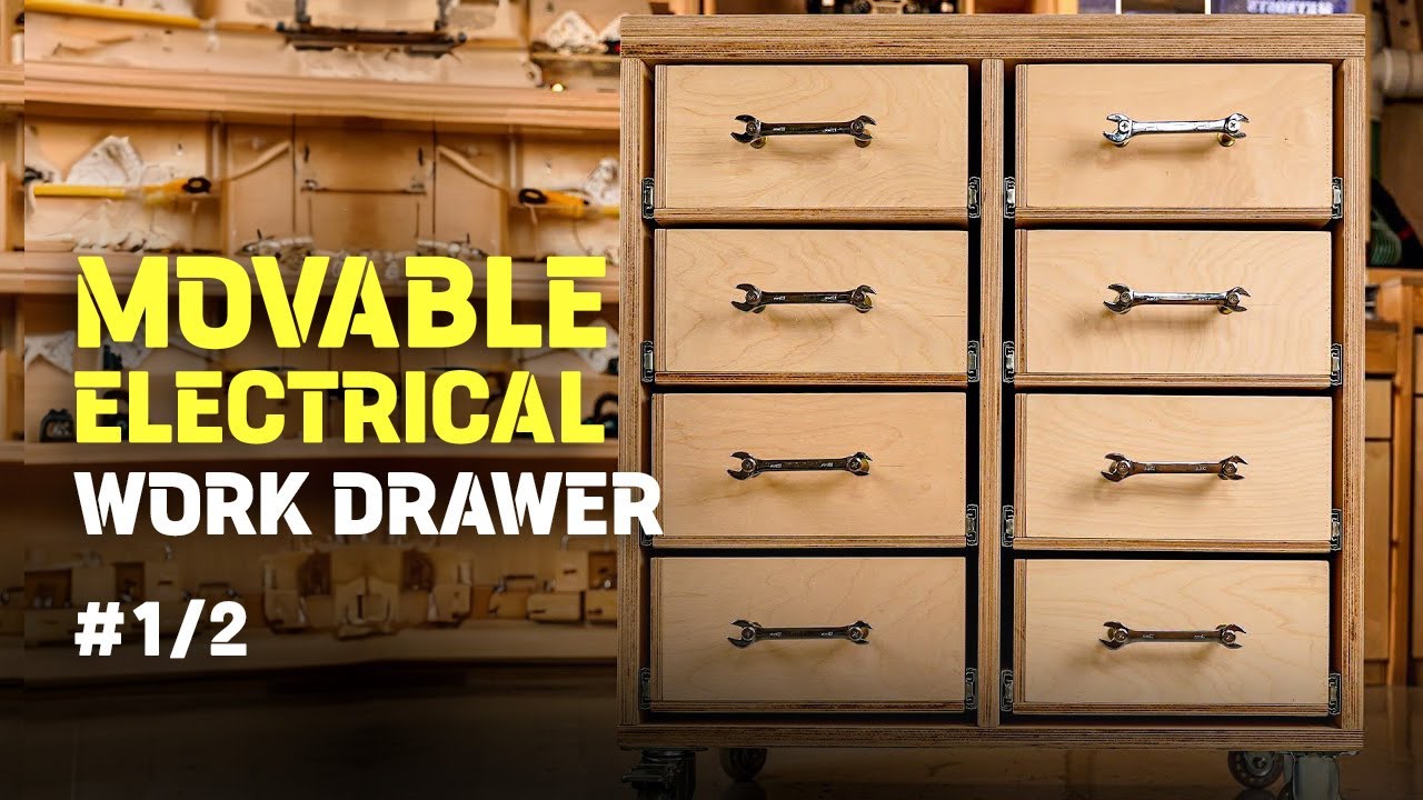 Movable Electrical Work Drawer Part 1 / DIY - YouTube