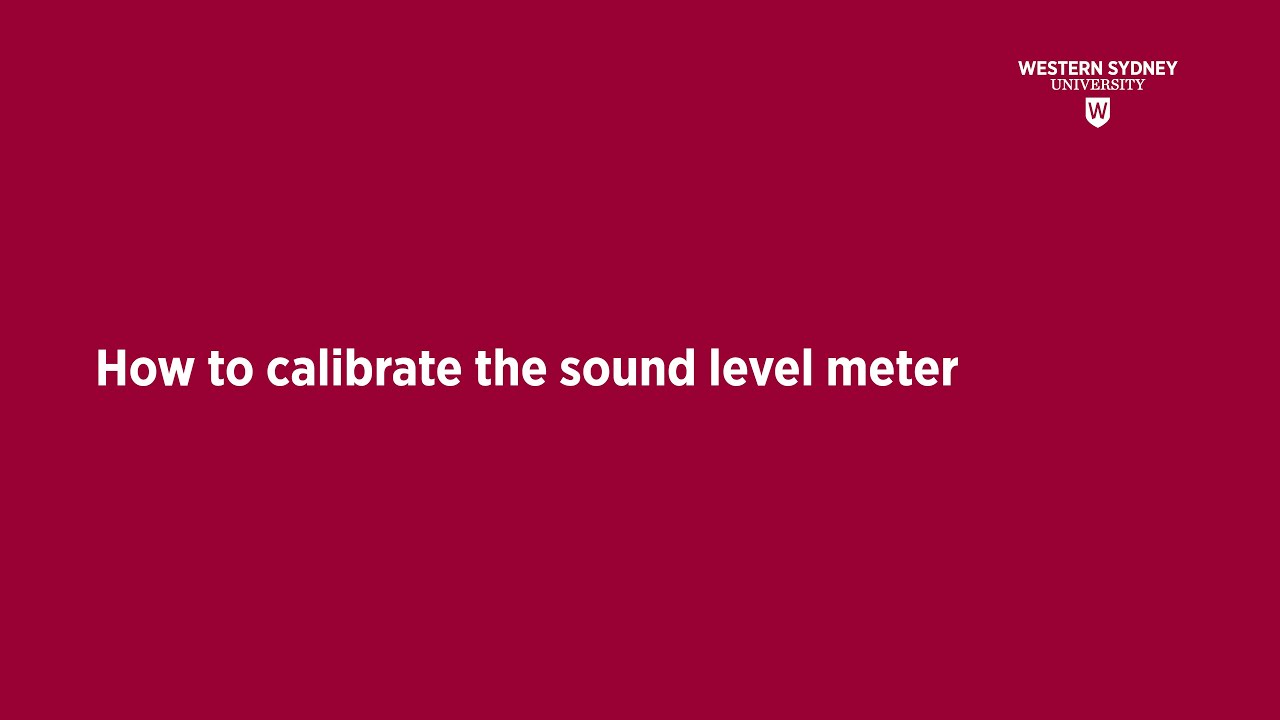 How to calibrate the sound level meter inside the workshop - YouTube