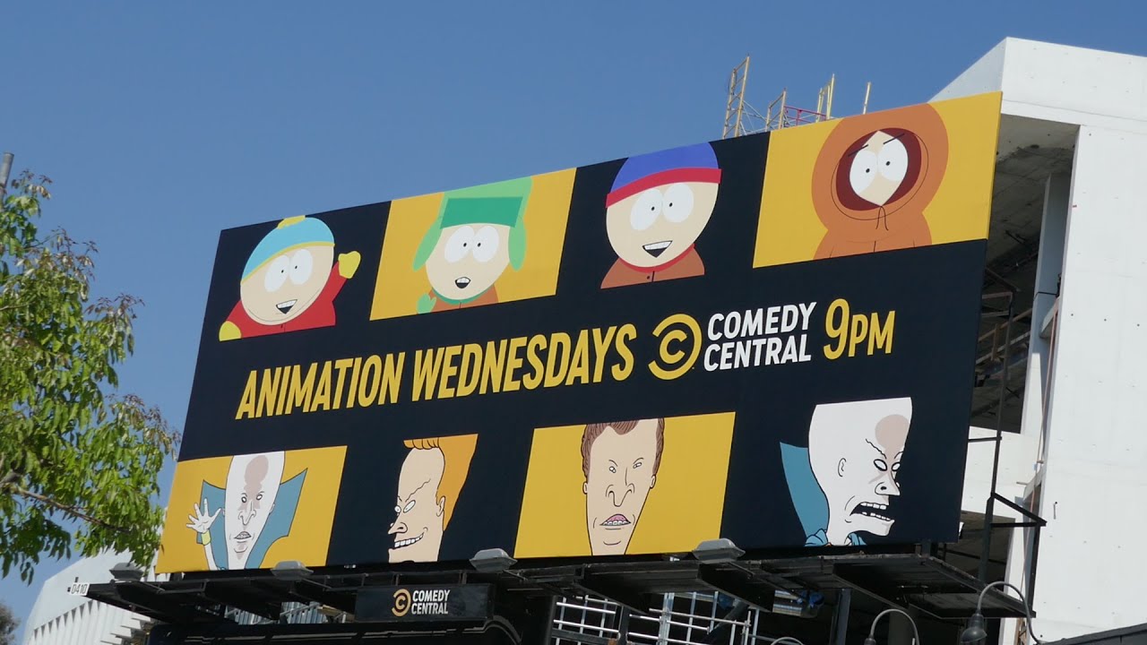 Comedy Central Animation Wednesdays Billboard Sunset Blvd Los Angeles ...