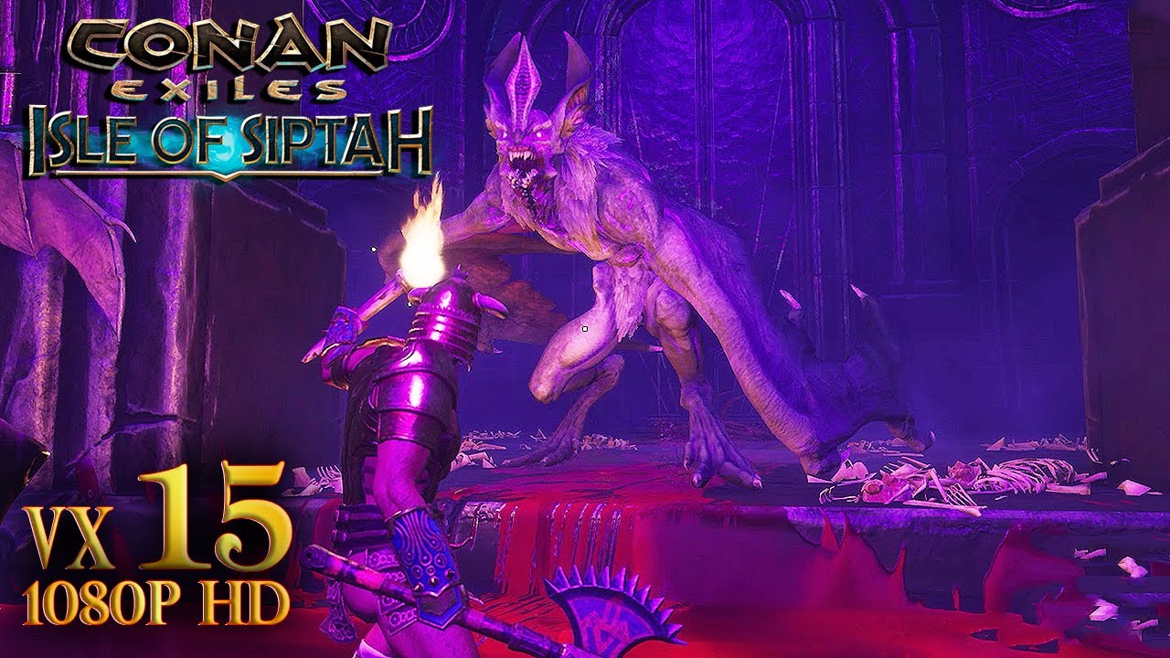 CONAN EXILES isle of Siptah Bastion of The Bat Demons Elder Vault ...