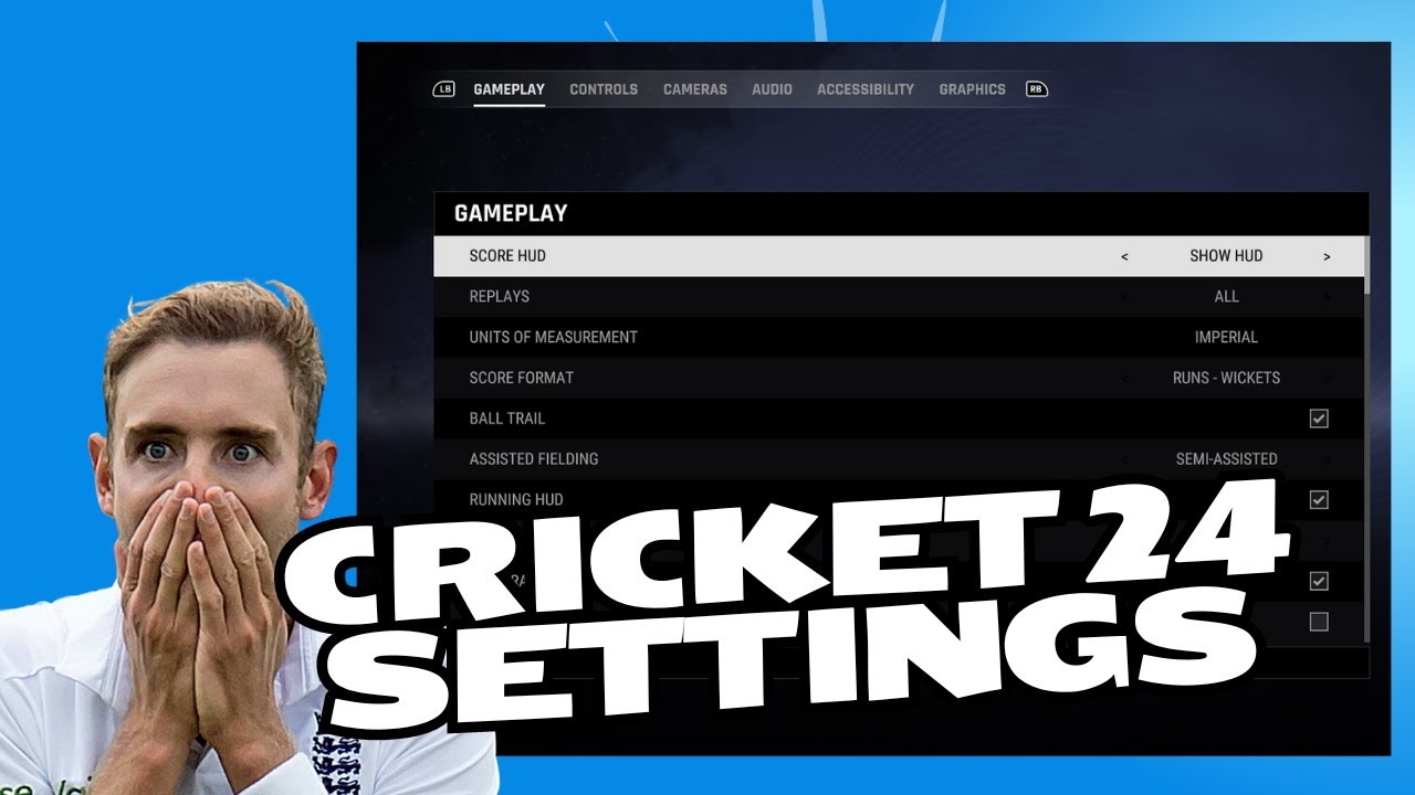 MY CRICKET 24 SETTINGS! - YouTube