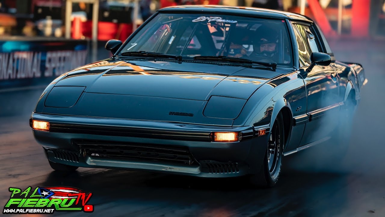 El Pescue rx7 Rotativo Turbo Goma Pequeña probando en Salinas Speedway ...
