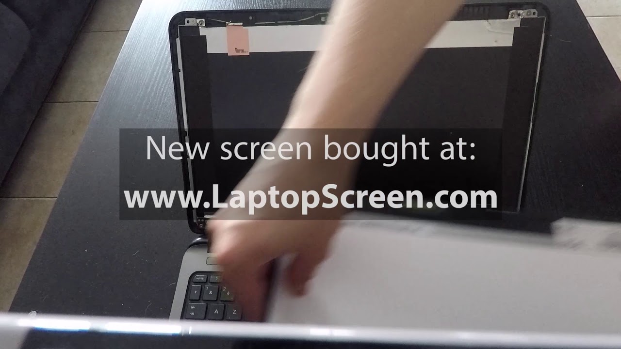 Laptop screen replacement HP Compaq 250 G3 - YouTube