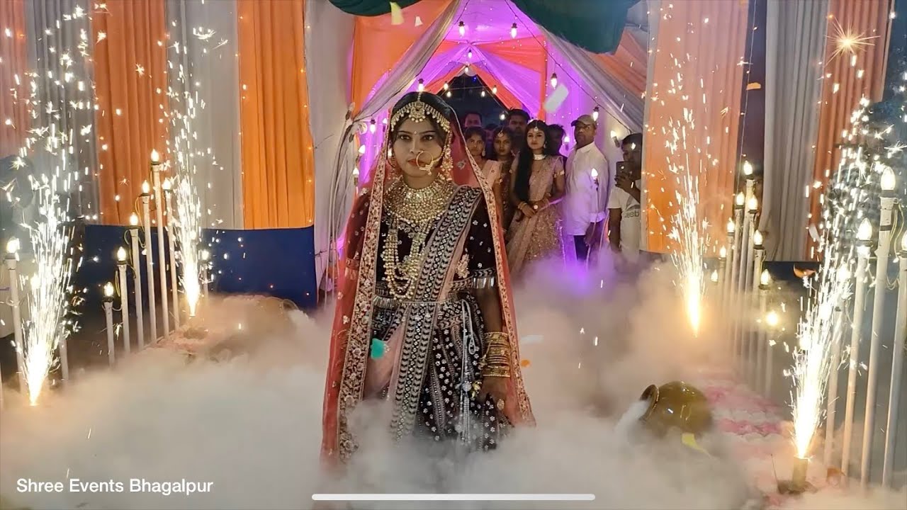 Bride Entry Low Fog Theme ️| Dry ice entry | Smoke entry | Shree Events ...