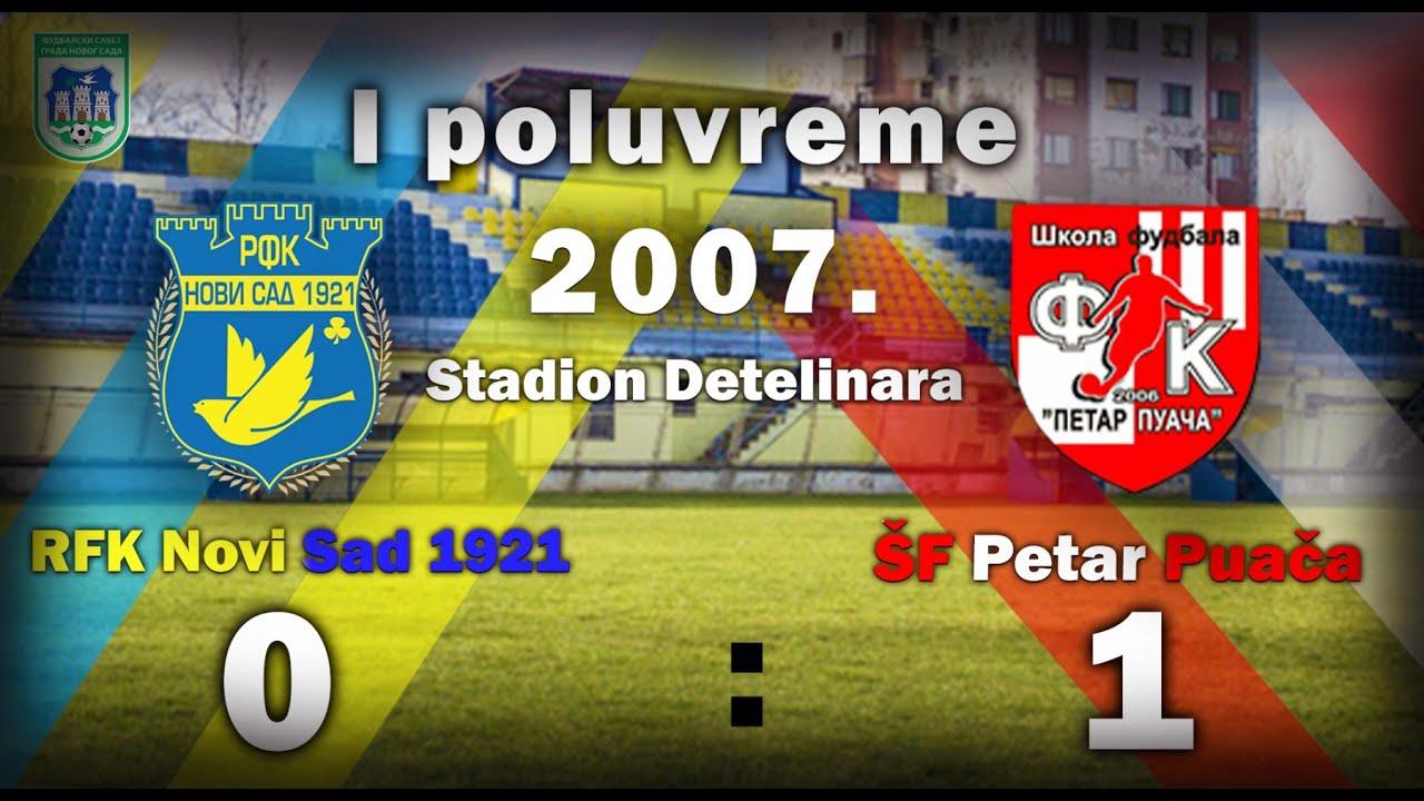 RFK NOVI SAD 1921 - FK PETAR PUAČA 1:2(0:1) (2007.) - YouTube