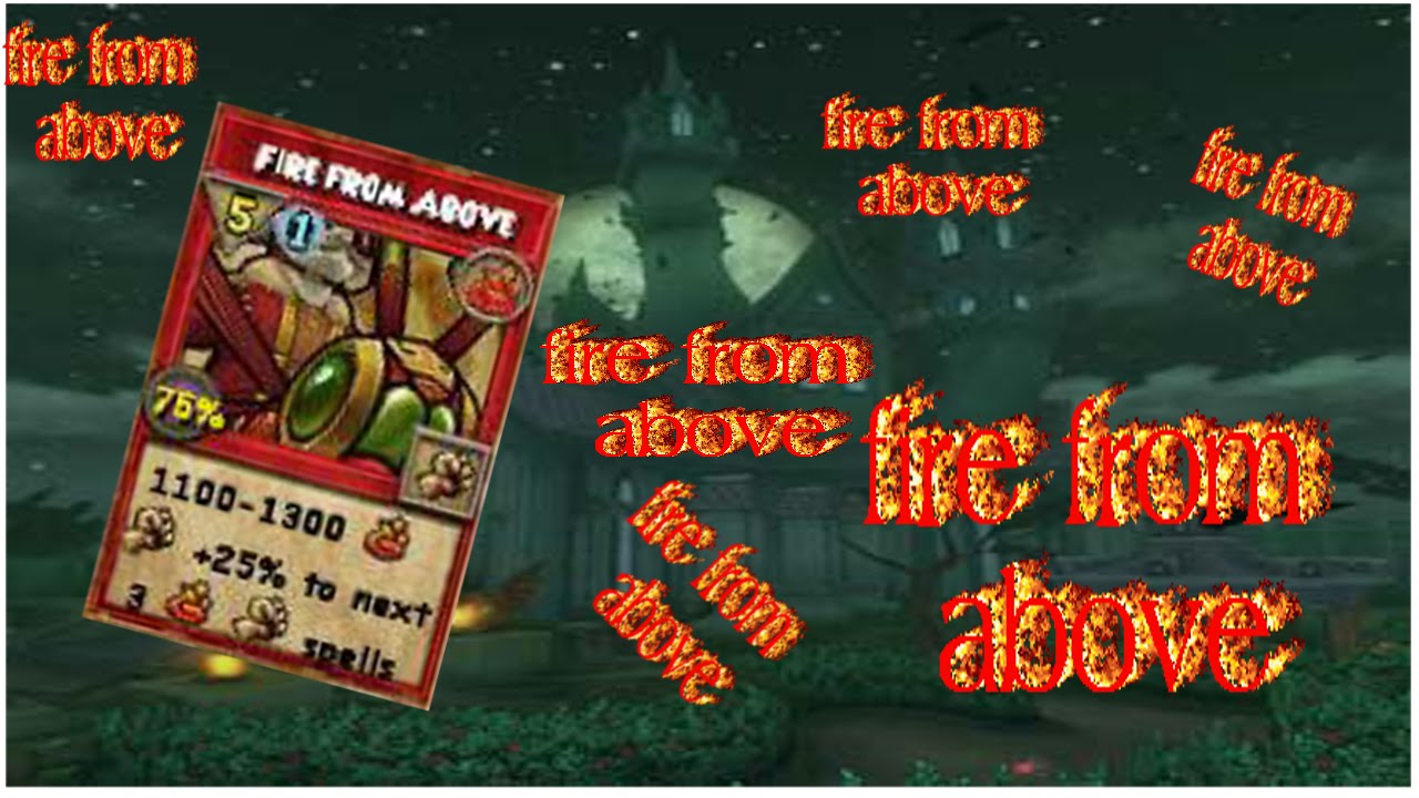 wizard 101 shadow enhanced spells (new 2014) fire from above - YouTube