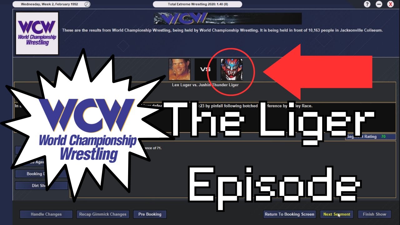 TEW Series - WCW 1992 - Episode 3: The Liger Episode - YouTube