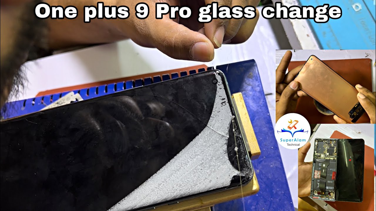 One plus 9 pro Cracked screen repair || डॉट एज LCD बनाने का बेस्ट ...