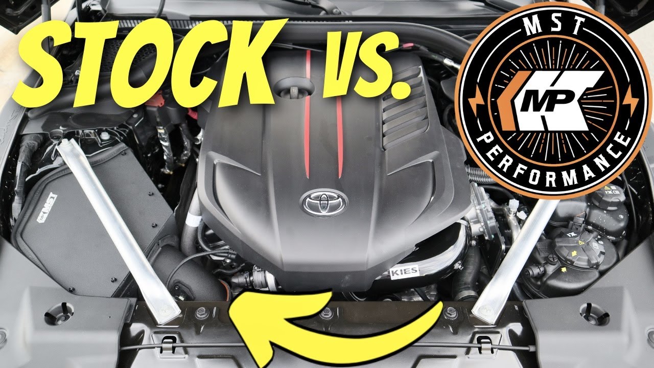 6 Speed Manual A90 Supra 3.0 | MST Intake vs Stock Sound! - YouTube