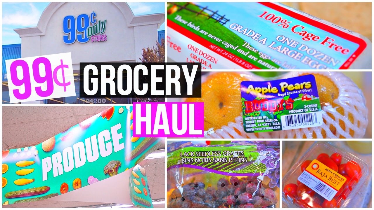 99 CENT STORE GROCERY HAUL - YouTube