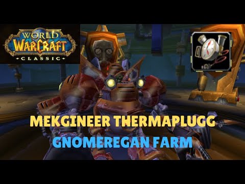 WoW Classic - How To Farm Mekgineer Thermaplugg In Gnomeregan - Level 60 Solo - YouTube