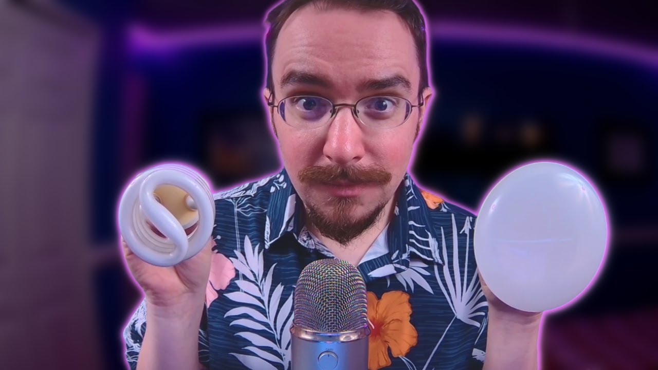ASMR | Mouth Sounds & Light-bulb Tapping - YouTube
