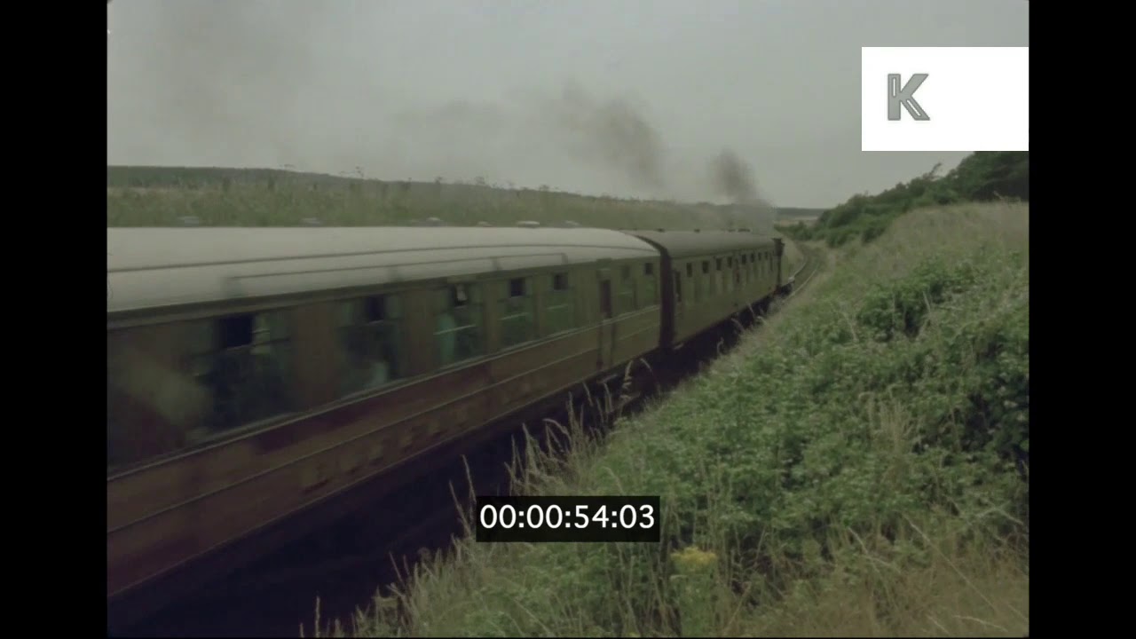 1990s UK, The Midlands and Great Northern Steam Train - YouTube