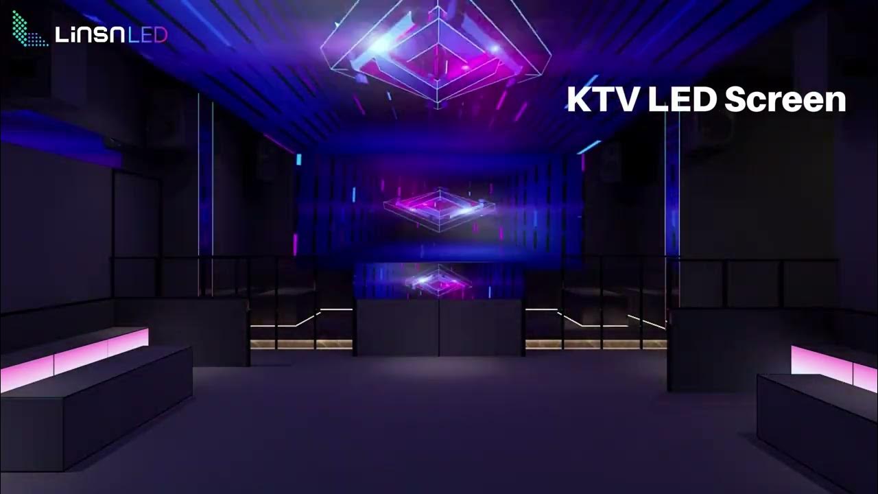 Linsn LED Design Case KTV LED Screen - YouTube