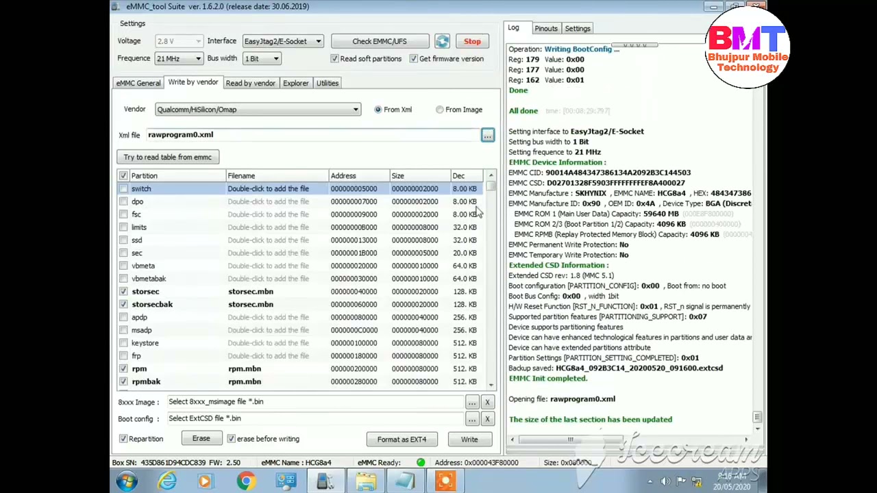 Mi Redmi Note 5 Emmc Health Report Is Very Bad Repair Emmc By Easy Jtag ...