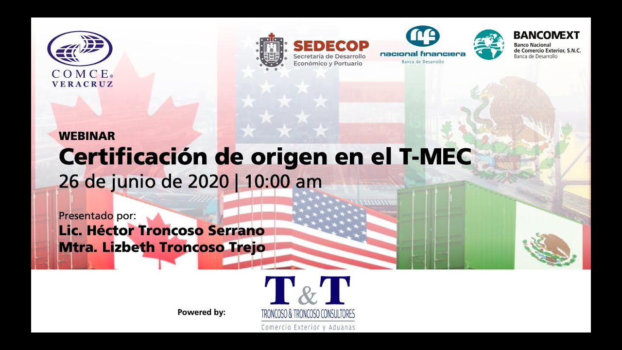 Certificación de origen en el T-MEC - YouTube