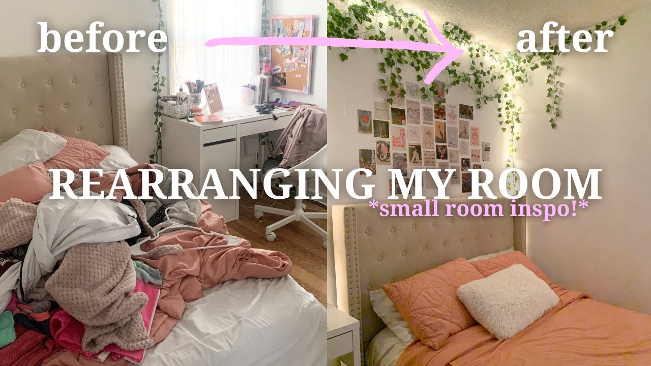 rearranging my room because i’m bored | room tour + small room inspo ...