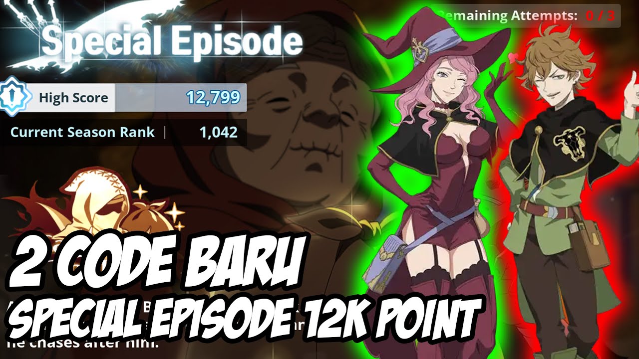 2 Code Redeem Baru & Special Episode Catch the Thief 12k Point | Black ...