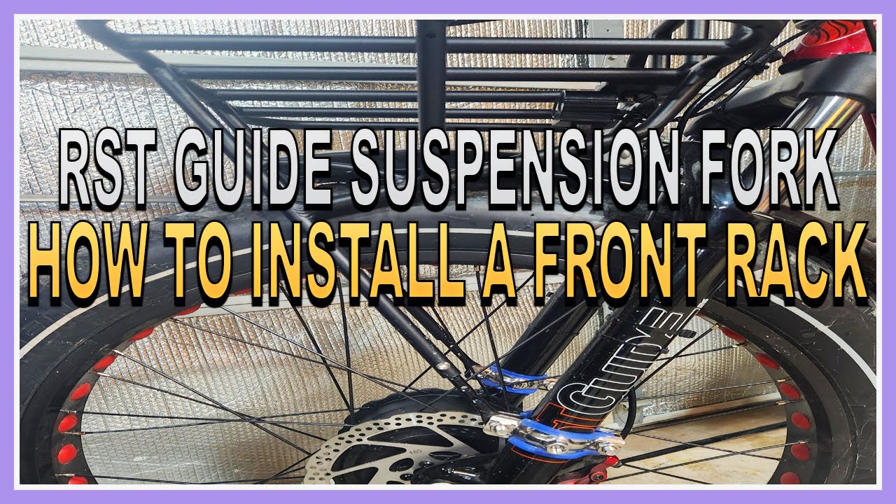 How to Install a Front Rack on your Suspension Forks when your Bike ...