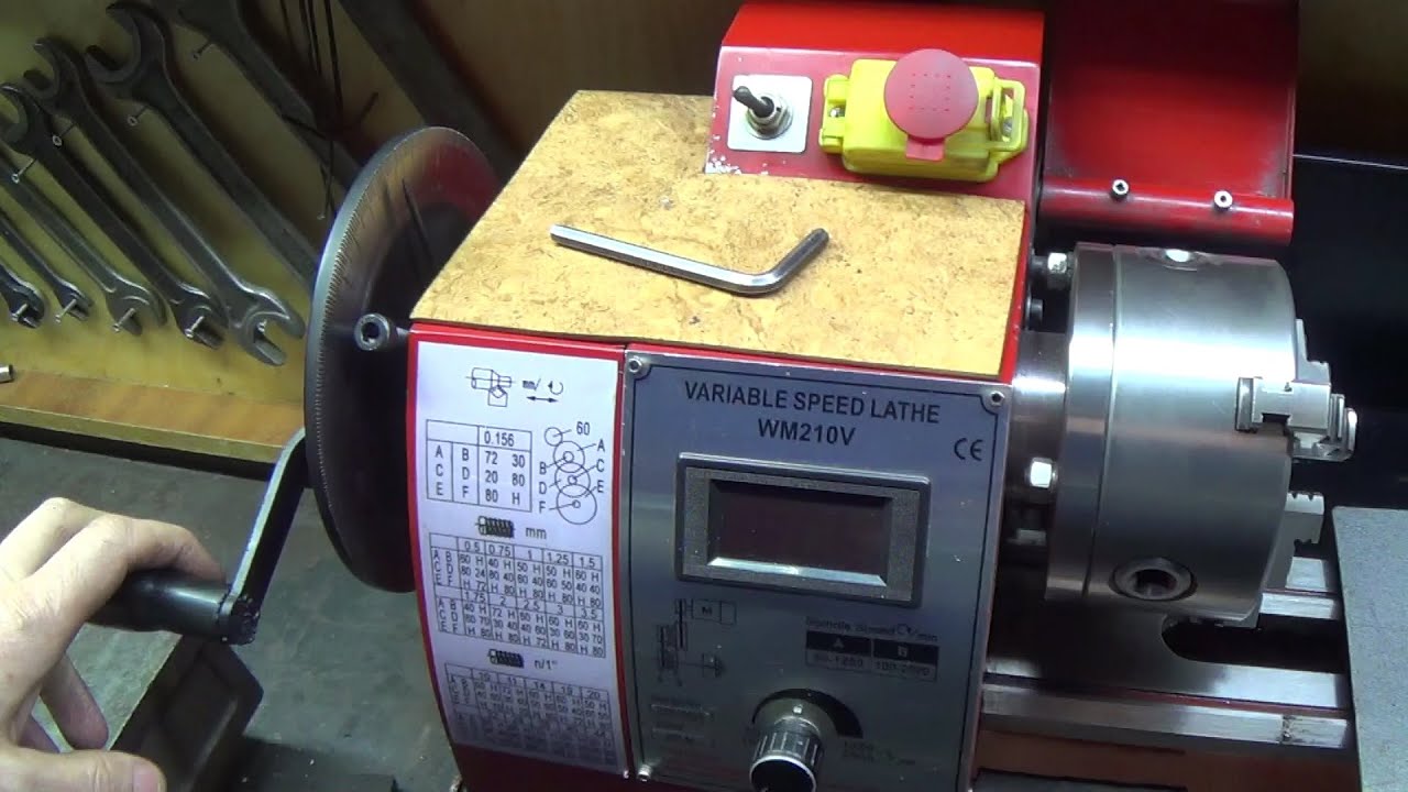 Делительный диск для токарного станка WM210. - YouTube
