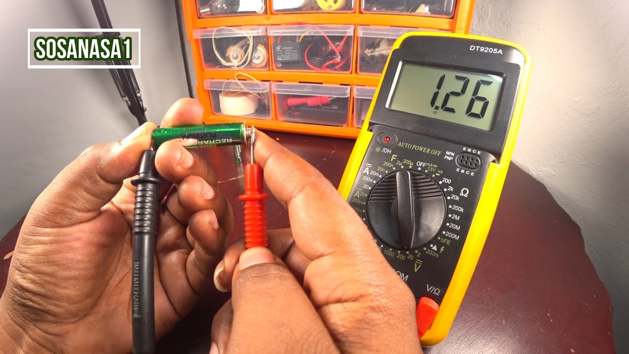 how to test computer mouse battery using a digital multimeter model ...