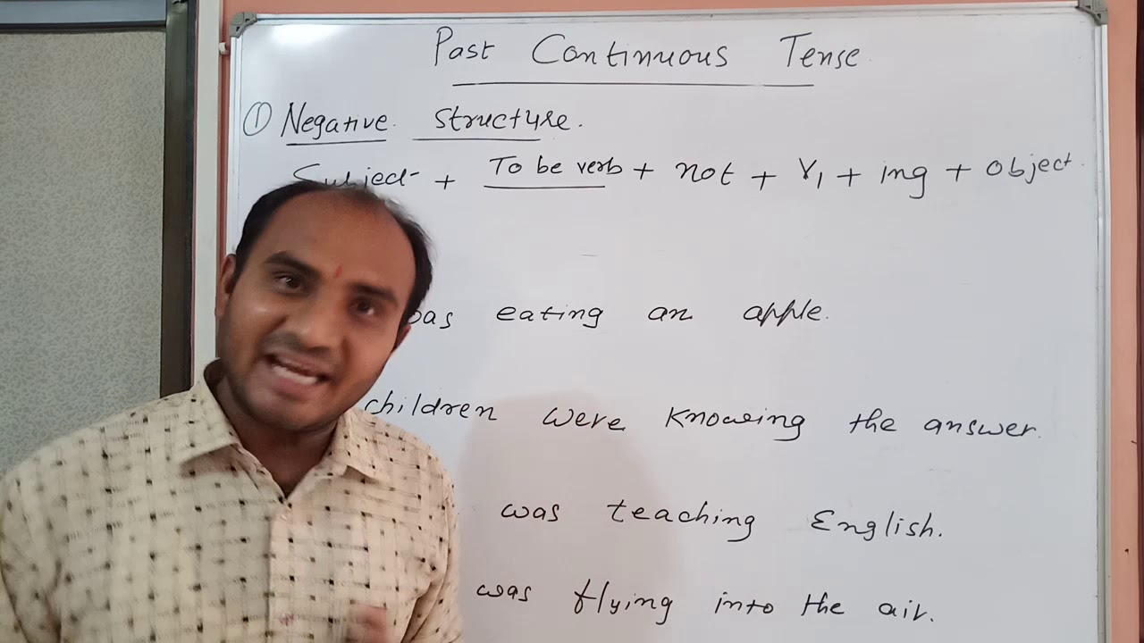 Past Continuous Tense. Video :- 6 (Positive, Negative & Question ...